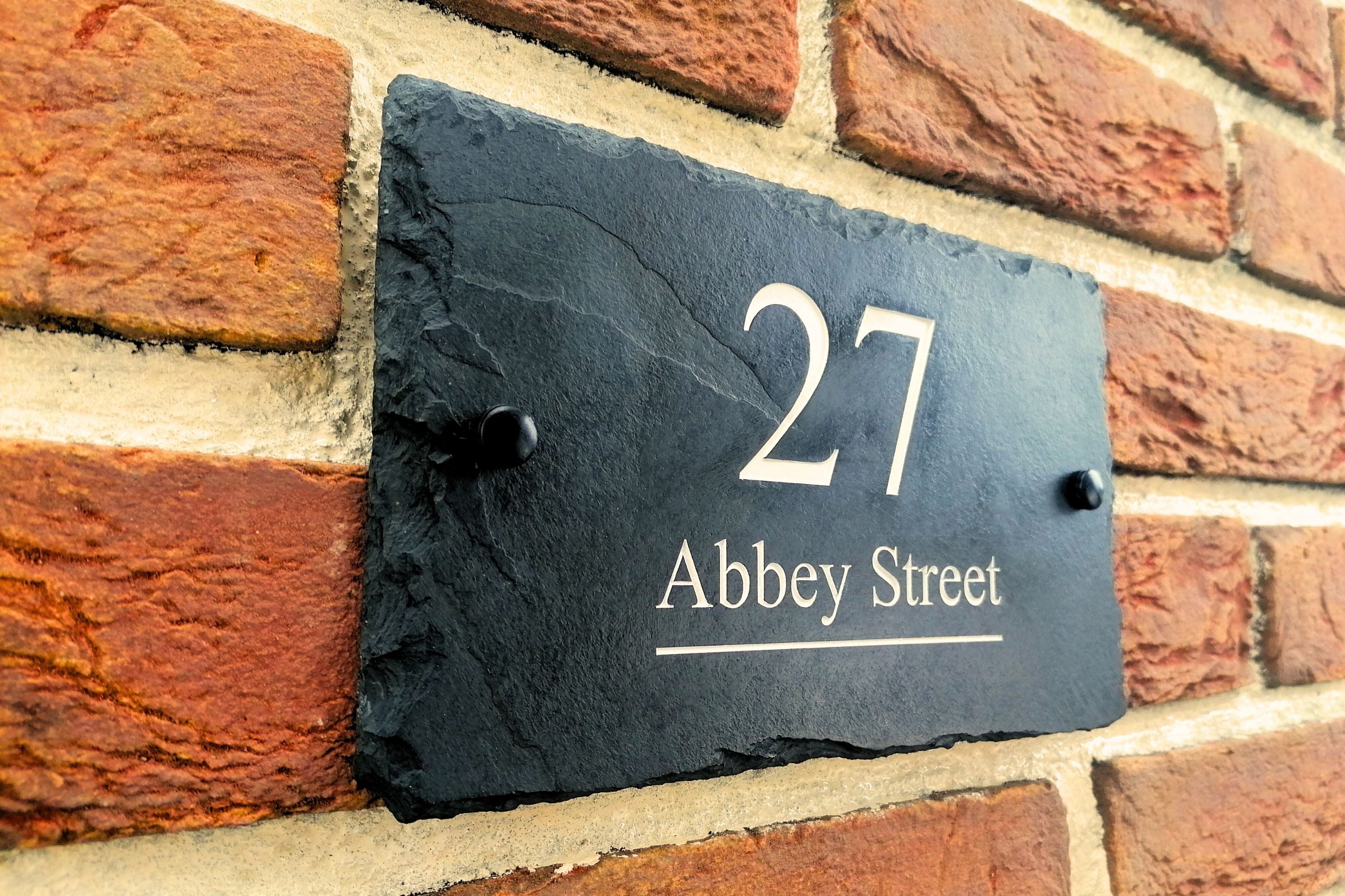 NATURAL SLATE - ADDRESS / NUMBER SIGNS – IrishCraftStudio